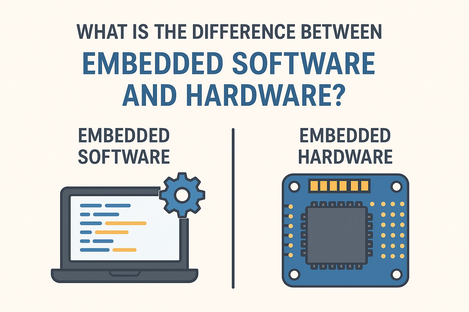 The Difference Between Embedded Software and Hardware?