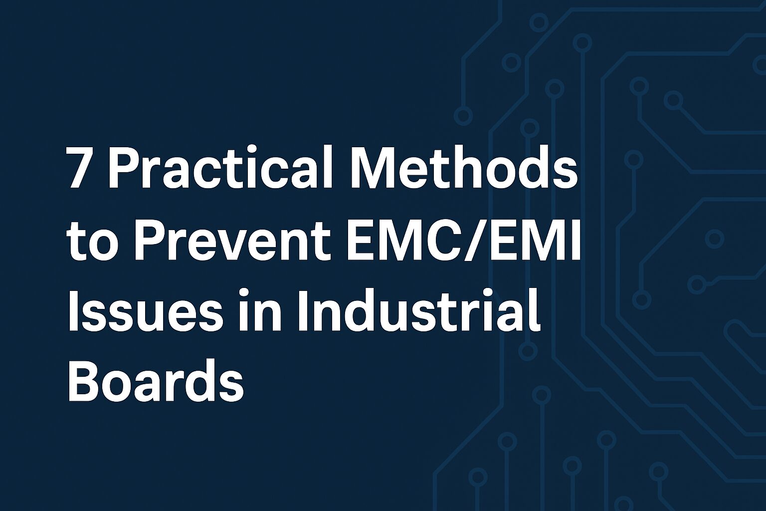 7 Practical Methods to Prevent EMC/EMI Issues in Industrial Boards
